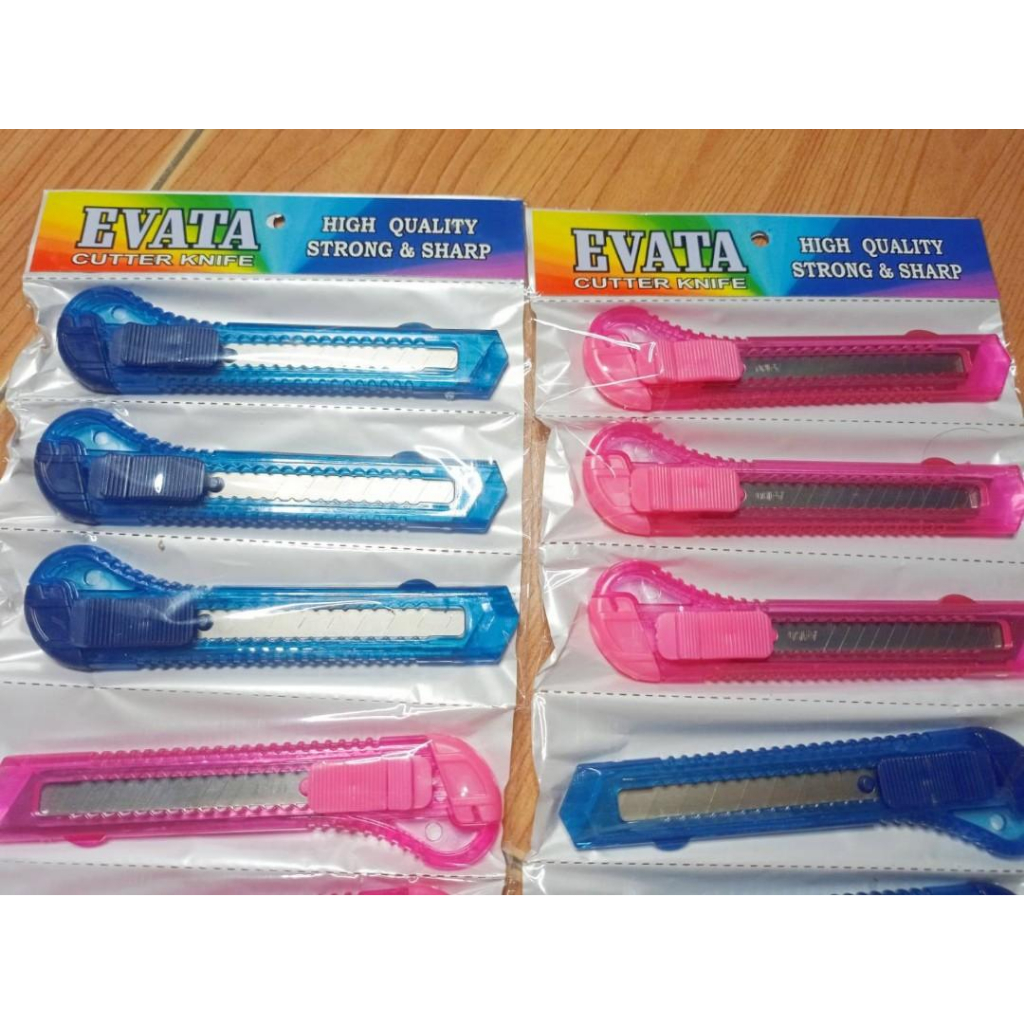 Jual ( 12pcs ) PISAU KATER BESAR KEMASAN RENCENG GROSIR | Shopee Indonesia