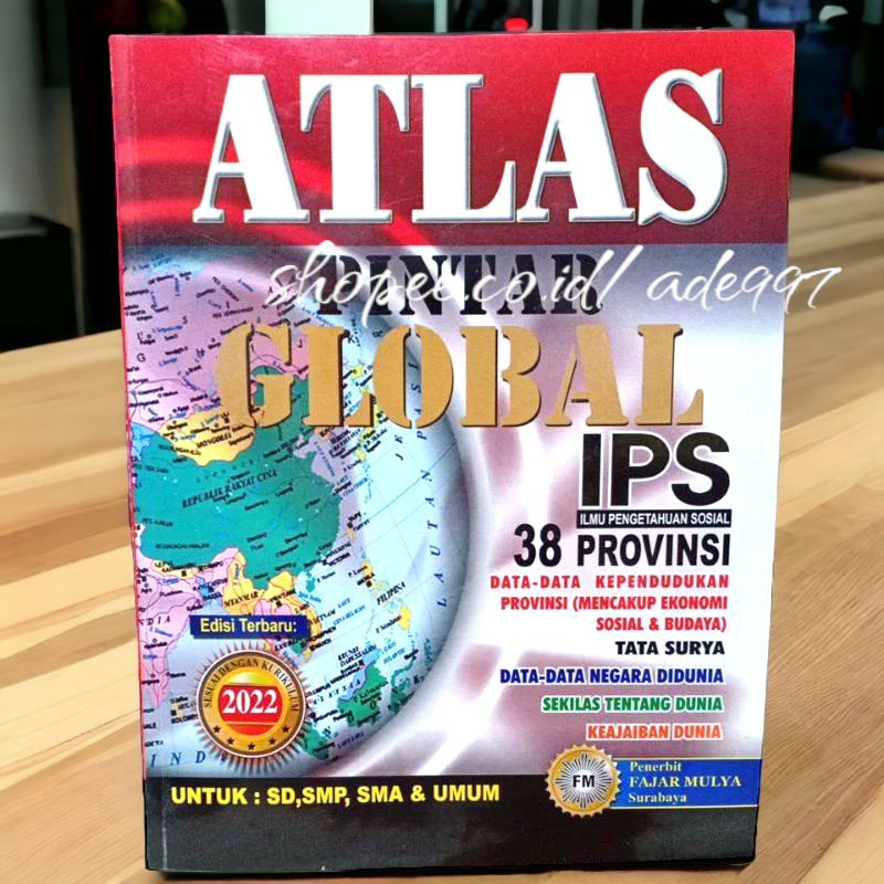 Jual Atlas Indonesia dan dunia UK besar 24 cm X 31 cm terbaru dan ...
