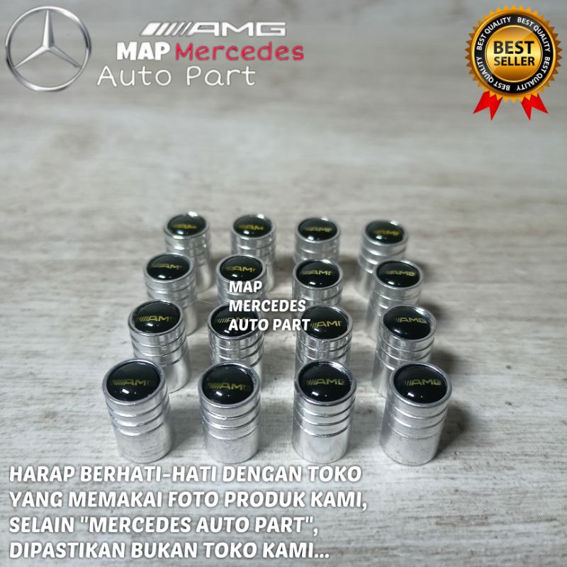 Jual TUTUP PENTIL BAN ALUMINIUM MOBIL MOTOR LOGO AMG KATUP BAN AMG ...