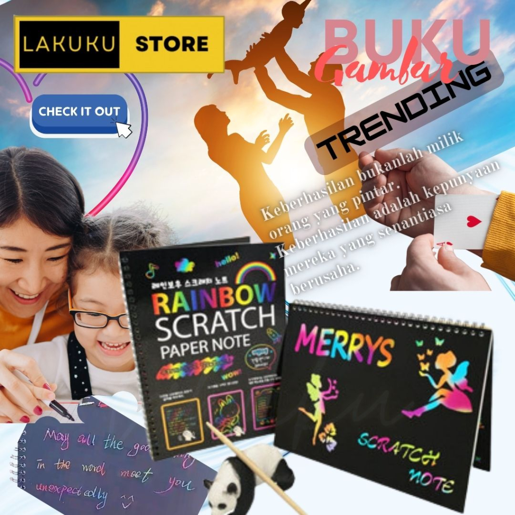 Jual Buku Gambar Sketsa Edukasi Anak Pelangi Magic Color Rainbow ...