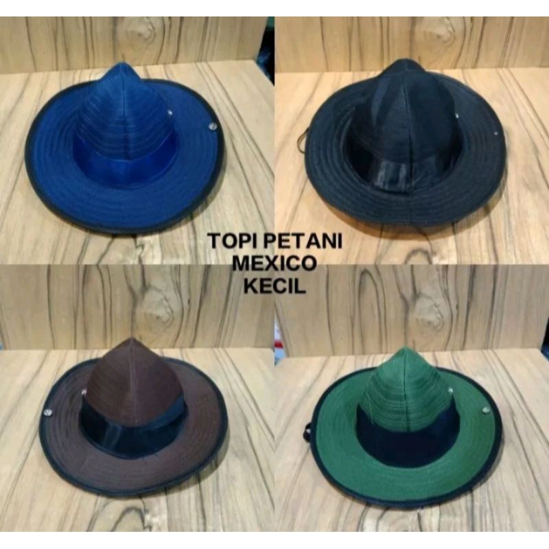 Jual Topi petani ukuran kecil / topi mexiko / topi perkebunan / topi ...