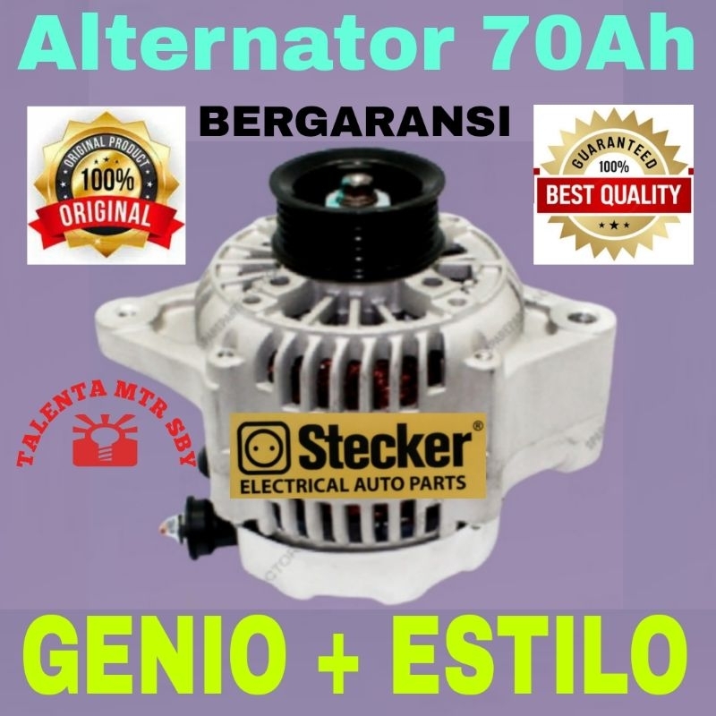 Jual BERGARANSI. 70AH. ALTERNATOR HONDA CIVIC GENIO + ESTILO DINAMO ...