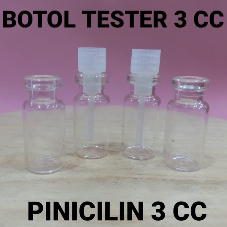 Jual (1 PCS) PINICILIN 3 CC DAN 4 CC TUTUP STIK PLASTIK. BOTOL TESTER ...
