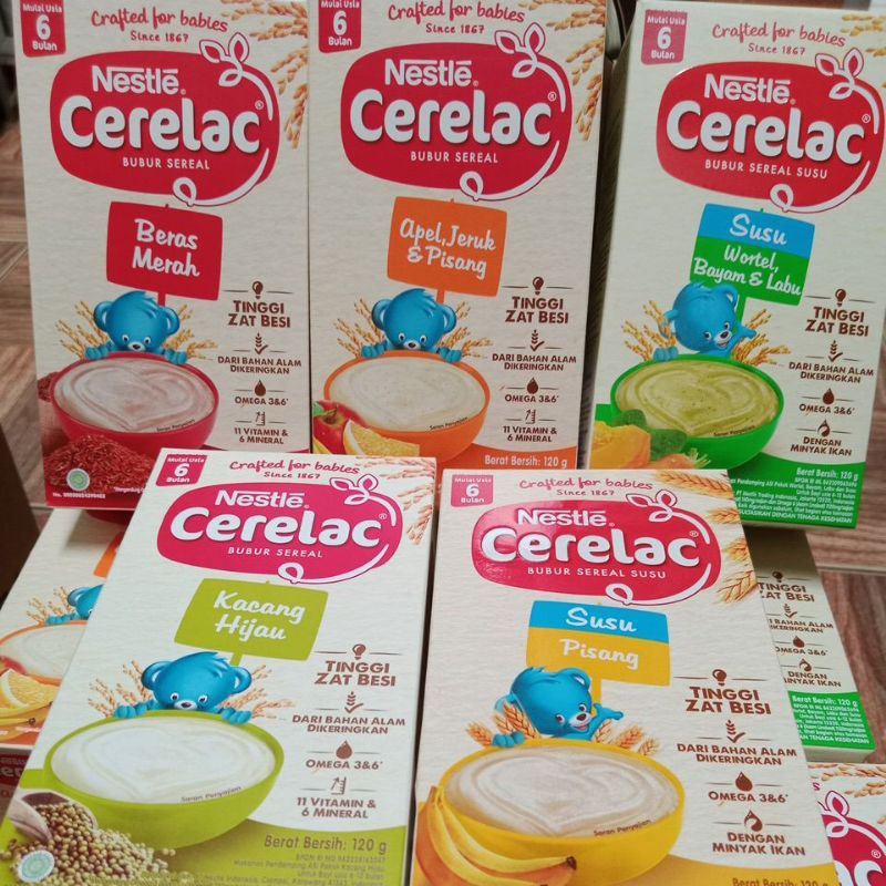 Jual Nestle Cerelac Bubur Bayi Instant Usia 6-24 Bulan. Kemasan Box 120 ...