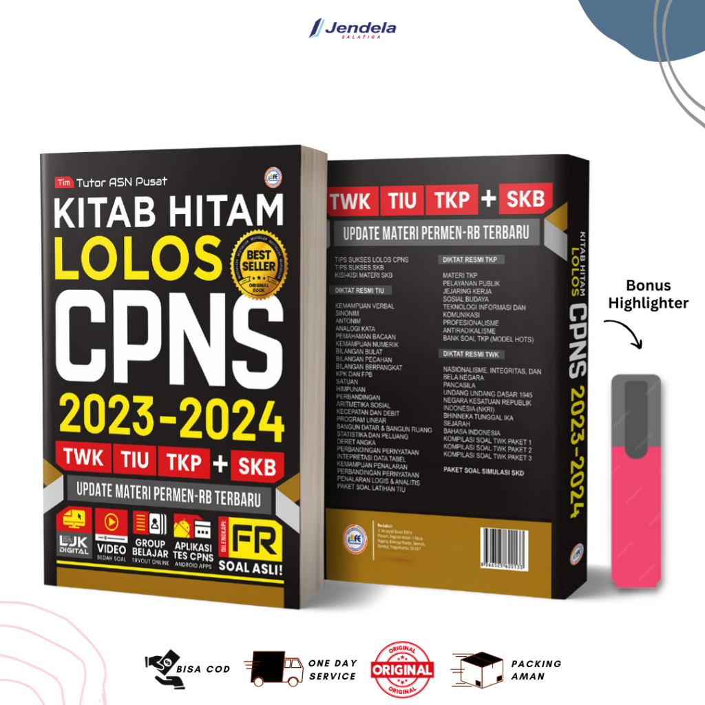 Jual Kitab Hitam Lolos CPNS 2024 Update Materi Permen-RB | Shopee Indonesia