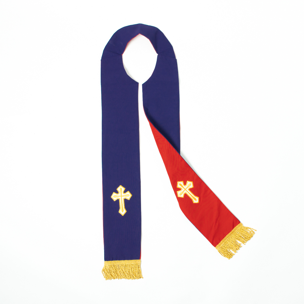 Jual Miracle - Stola Gereja - Bolak-balik Merah Ungu 2 - Jos Miracle ...