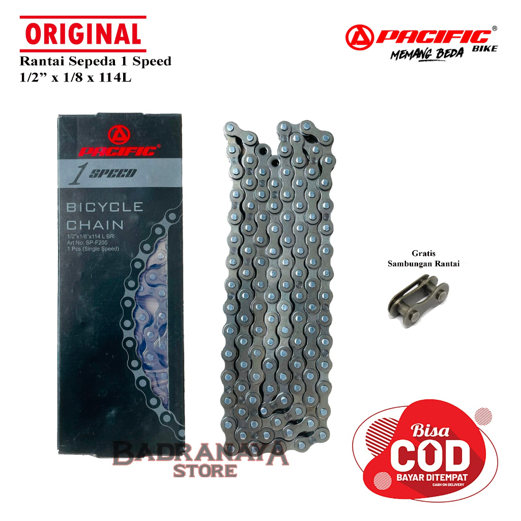 Jual Rantai Sepeda Single Speed Rante Untuk Semua Jenis 1 Speed ½” x 1/ ...
