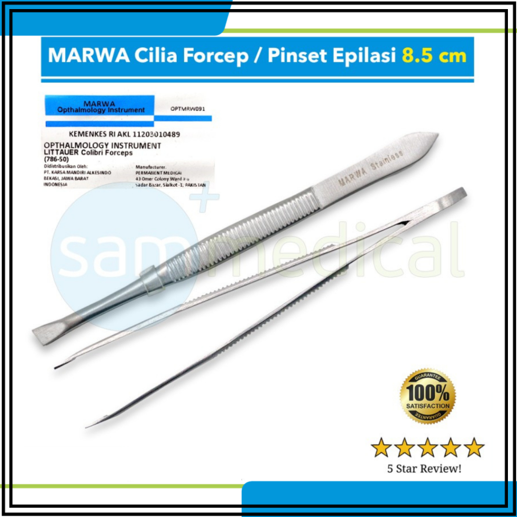 Jual MARWA Cilia Forcep / Pinset Epilasi / Littauer Colibri Forceps 8 ...