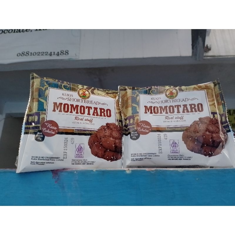 Jual MOMOTARO coklat 45gr shortbread kukis by AOKA | Shopee Indonesia