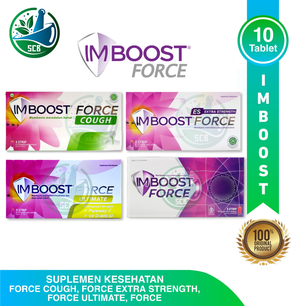 Jual Imboost Force Tablet / Cough / Ultimate / Extra Strength (Per Strip & Per Box) | Shopee ...