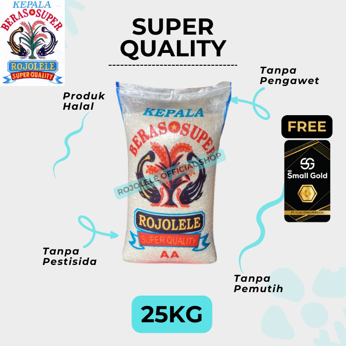 Jual BERAS ROJOLELE Super Quality 3KG, 5KG, 10KG, 20KG, 25KG | Beras ...