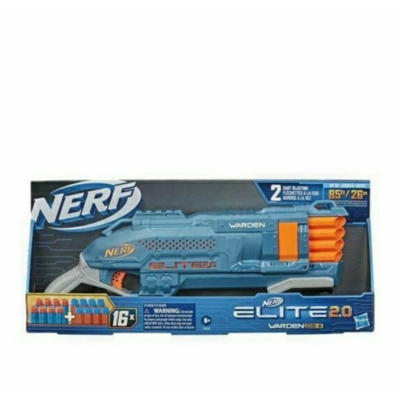 Jual Nerf Elite 2.0 Warden DB 8 Blaster Gun Original | Shopee Indonesia