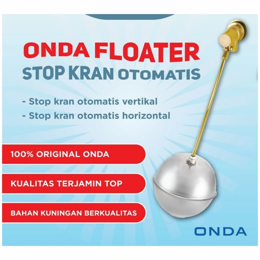 Jual Pelampung Air Kuningan 3/4" ONDA Tangki Toren Radar Otomatis ...