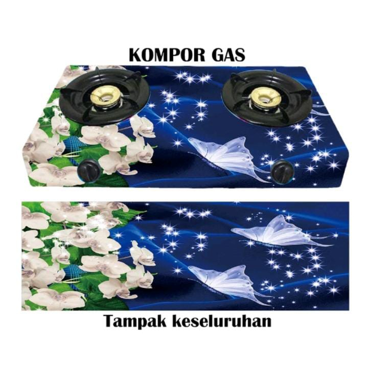 Jual Sticker kompor gas 2 tungku/stiker kompor gas warna /stiker kompor ...