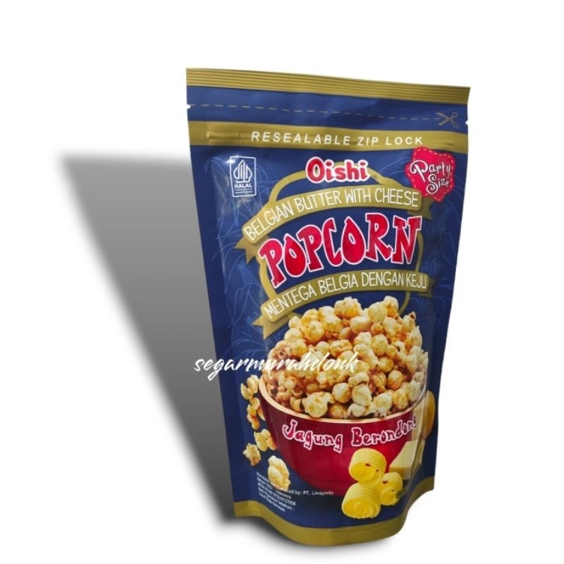 Jual OISHI POPCORN BUTTER CHEESE 100 gram MENTEGA BELGIA KEJU | Shopee ...