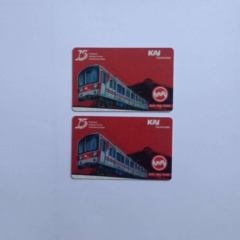 Jual Kartu Multi Trip [KMT] KRL Limited Edition Prestige HUT KAI Commuter (KCI) ke-15 | Shopee ...