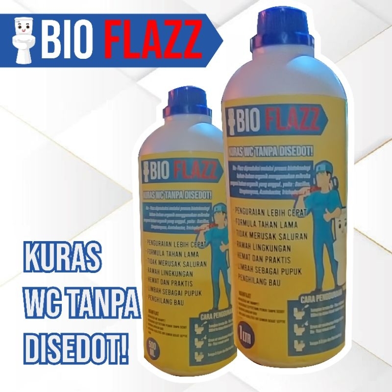 Jual Cairan Kuras WC Septictank tanpa disedot Bio Flazz 1000ml | Shopee ...