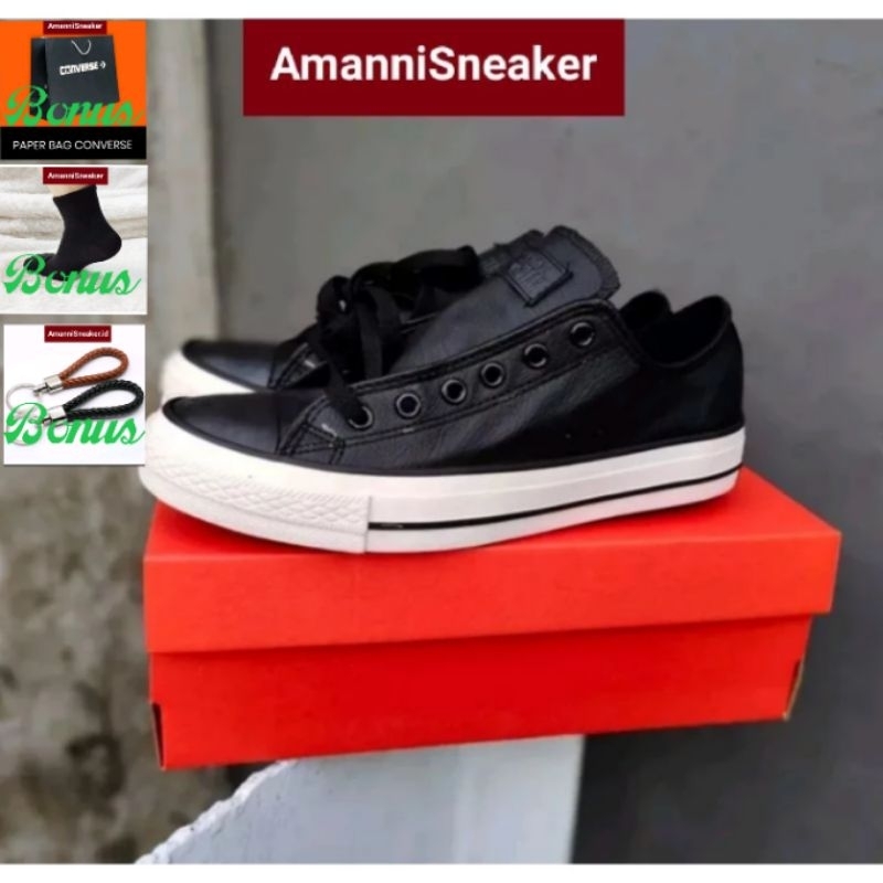 Jual Sepatu Sneaker Converse All Star kulit low Made in Vietnam sepatu ...