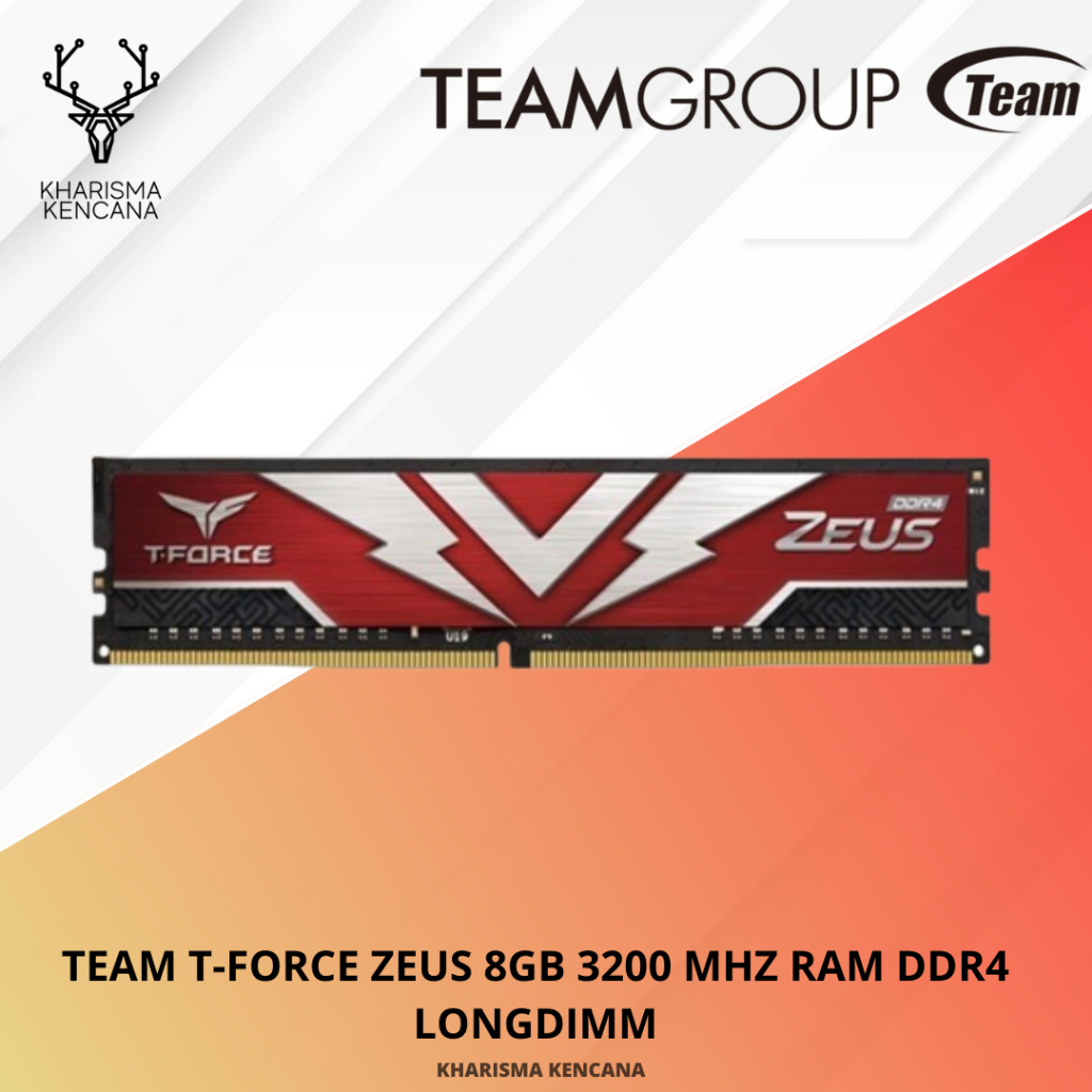Jual TEAM T-FORCE ZEUS 8GB 3200 MHZ RAM DDR4 LONGDIMM | Shopee Indonesia