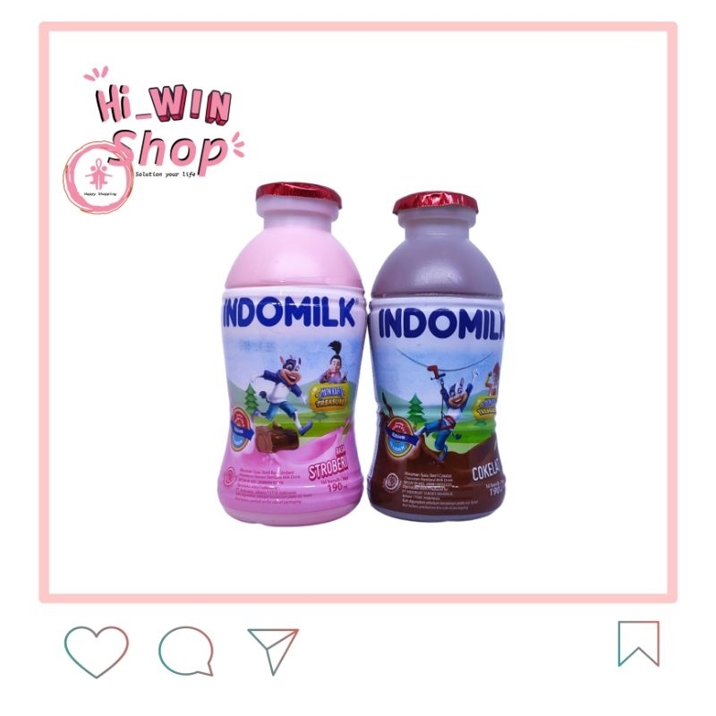 Jual Susu Indomilk Coklat Strawberry Vanila Minuman Susu Botol | Shopee Indonesia