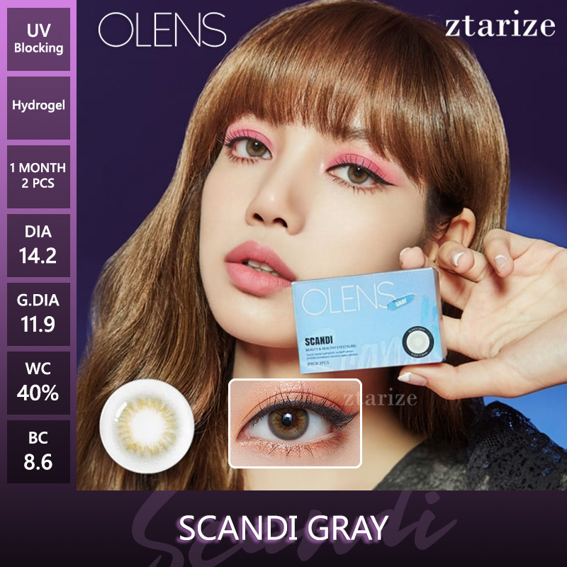 Jual ztarize - Ready Stock - OLENS 🇰🇷 Scandi Gray 1 Month Soft Contact ...