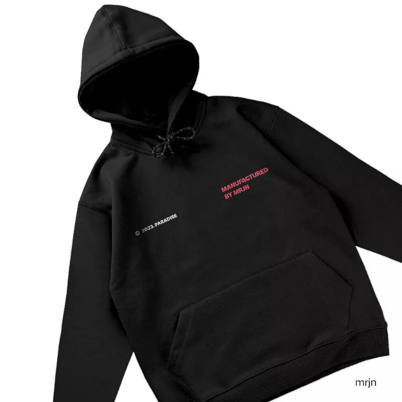 Jual Hoodie MRJN black unisex jaket | Shopee Indonesia