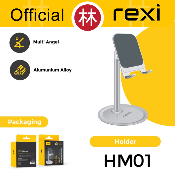 Jual Rexi HM01 Phone Holder Adjustable Multi Angle Aluminium Anti Slip ...