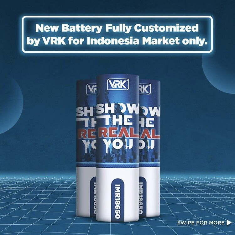 Jual BATTERY VRK 18650 3000MAH 40A 3.7V BATERAI AUTHENTIC | Shopee ...
