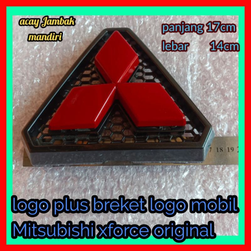 Jual logo plus breket logo mobil Mitsubishi xforce original | Shopee ...