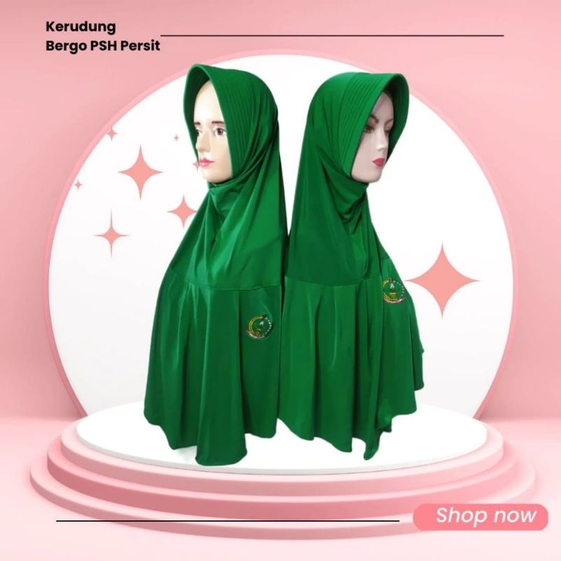 Jual jilbab pso/kerudung persit/jilbab persit/jilbab olahraga psh pso ...