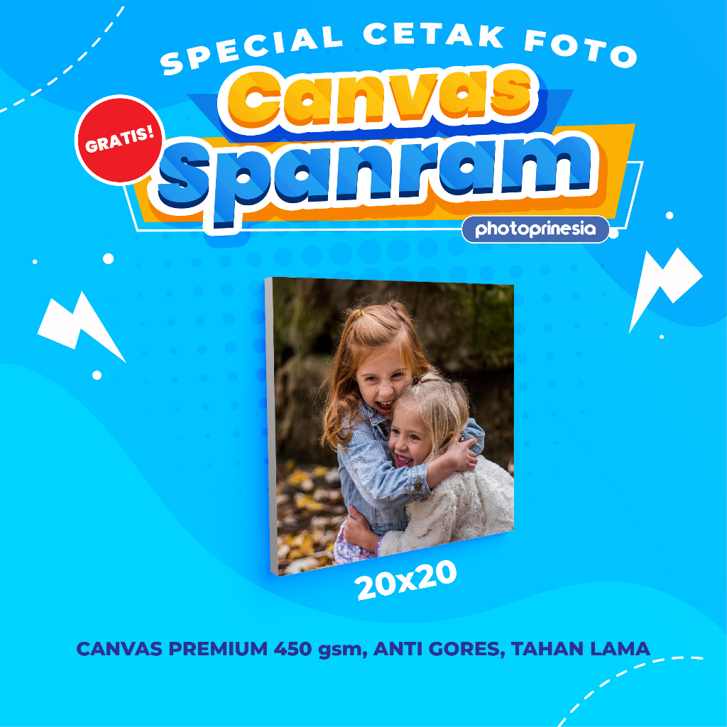 Jual Cetak Foto Canvas Gratis Bingkai Spanram Ukuran 20x20 cm | Shopee ...