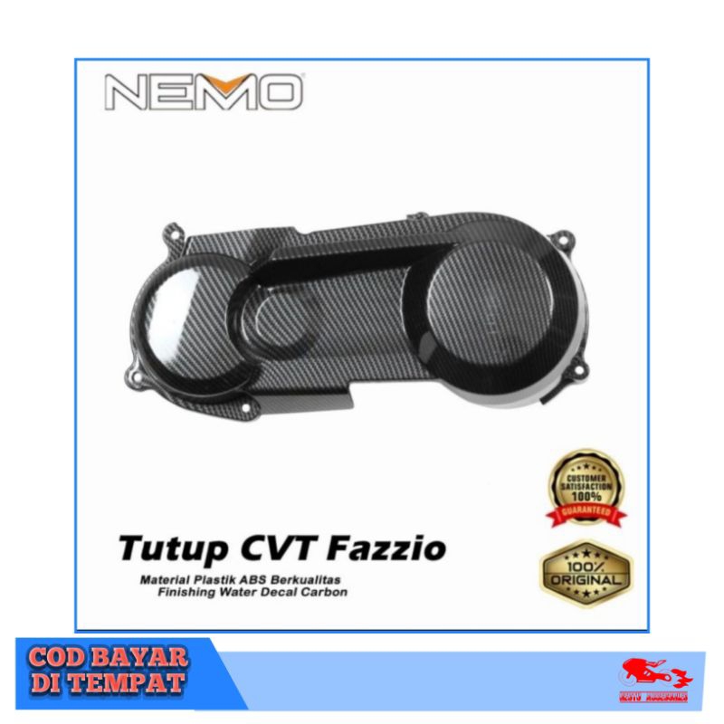 Jual Cover CVT Yamaha Fazzio 125 Carbon Nemo | Shopee Indonesia