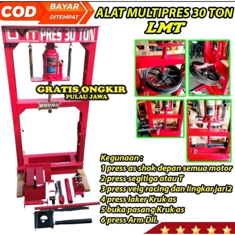 Jual Alat Pres multifungsi 30 ton | pres velg | segitiga as | shock ...