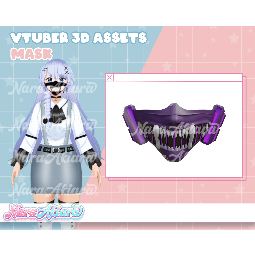 Jual Tmabahkan Karakter Virtual dengan Topeng 3D untuk Streaming, 3D ...