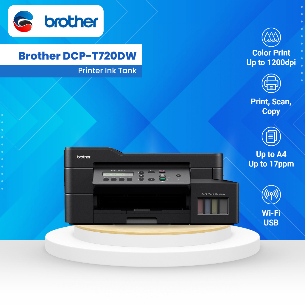 Jual BROTHER Printer DCP T720DW Ink Tank Wireless Duplex WIFI GARANSI 3 TAHUN | Shopee Indonesia