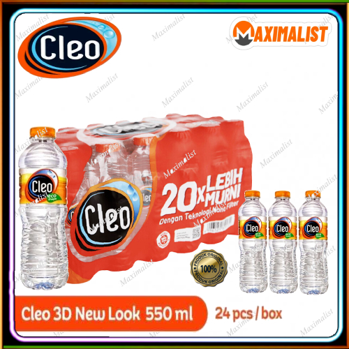 Jual Cleo Smart 550ml isi 24pcs - Cleo Smart Air Mineral Botol 550ml ...