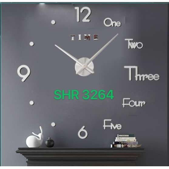 Jual SHENAR - JAM DINDING JUMBO DIAMETER 80 - 130 CM / JAM DEKOR KAMAR ...