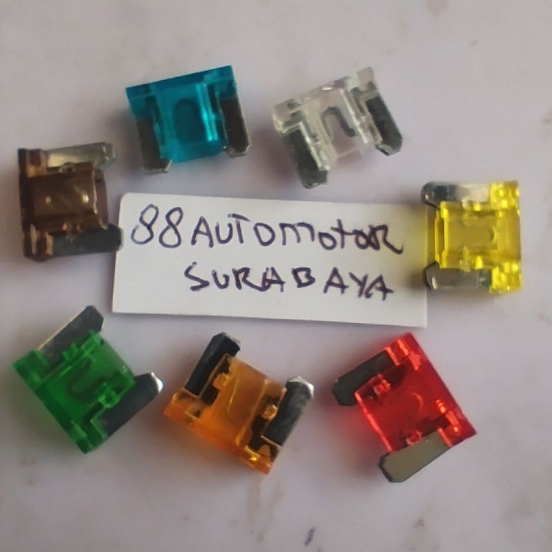 Jual FUSE MIKRO 5A 7.5A 10A 15A 20A 25A 30A SEKRENG MICRO SIKRING ...