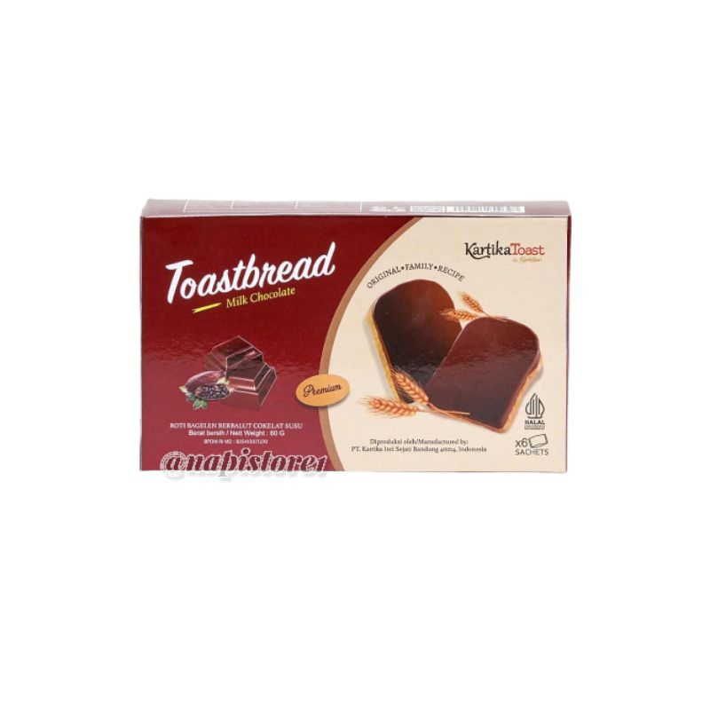Jual Kartika Toast Toast Bread milk Chocolate 60g | Shopee Indonesia