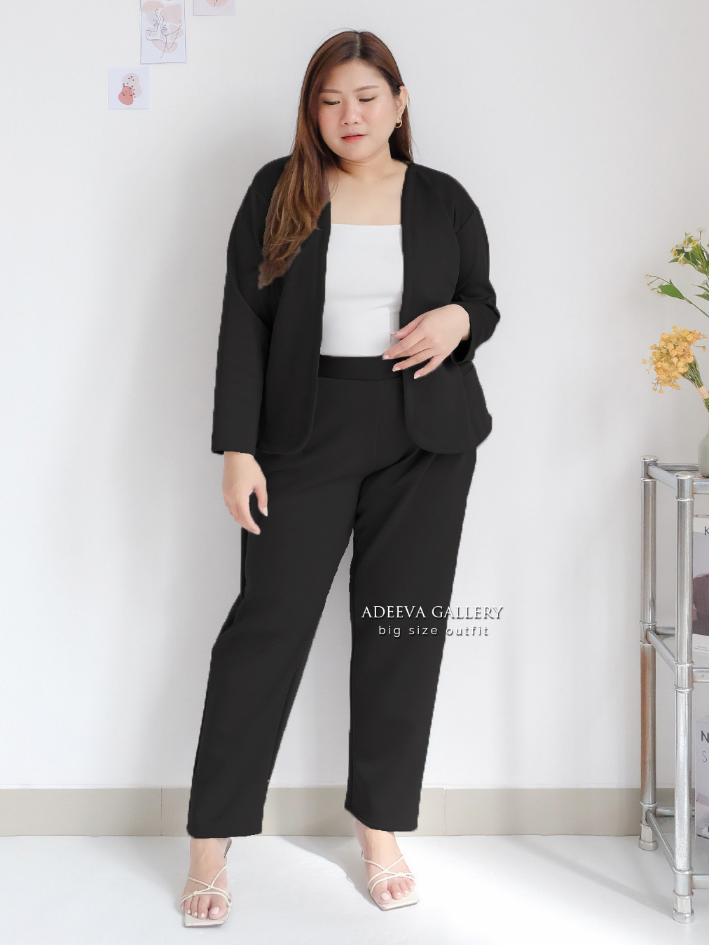 Jual ADEEVA Formal Setelan Blazer Celana Scuba | Shopee Indonesia