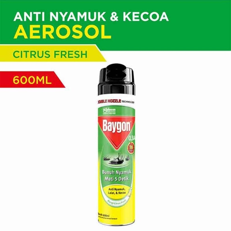 Jual Baygon Insektisida Spray Citrus Fresh 600Ml | Shopee Indonesia