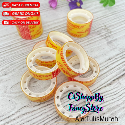 Jual Solatip Mini Bening Ukuran Kecil 1roll Perlengkapan Kantor Bisa ...