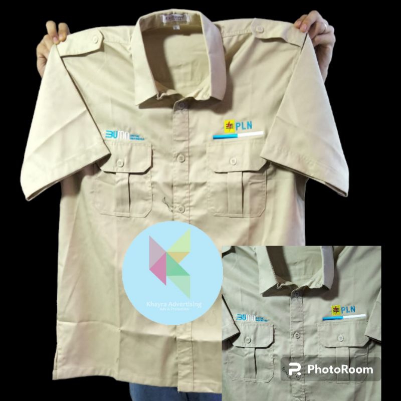 Jual kemeja Bumn PLN seragam bumn PLN baju BUMN PLN lengan pendek ...