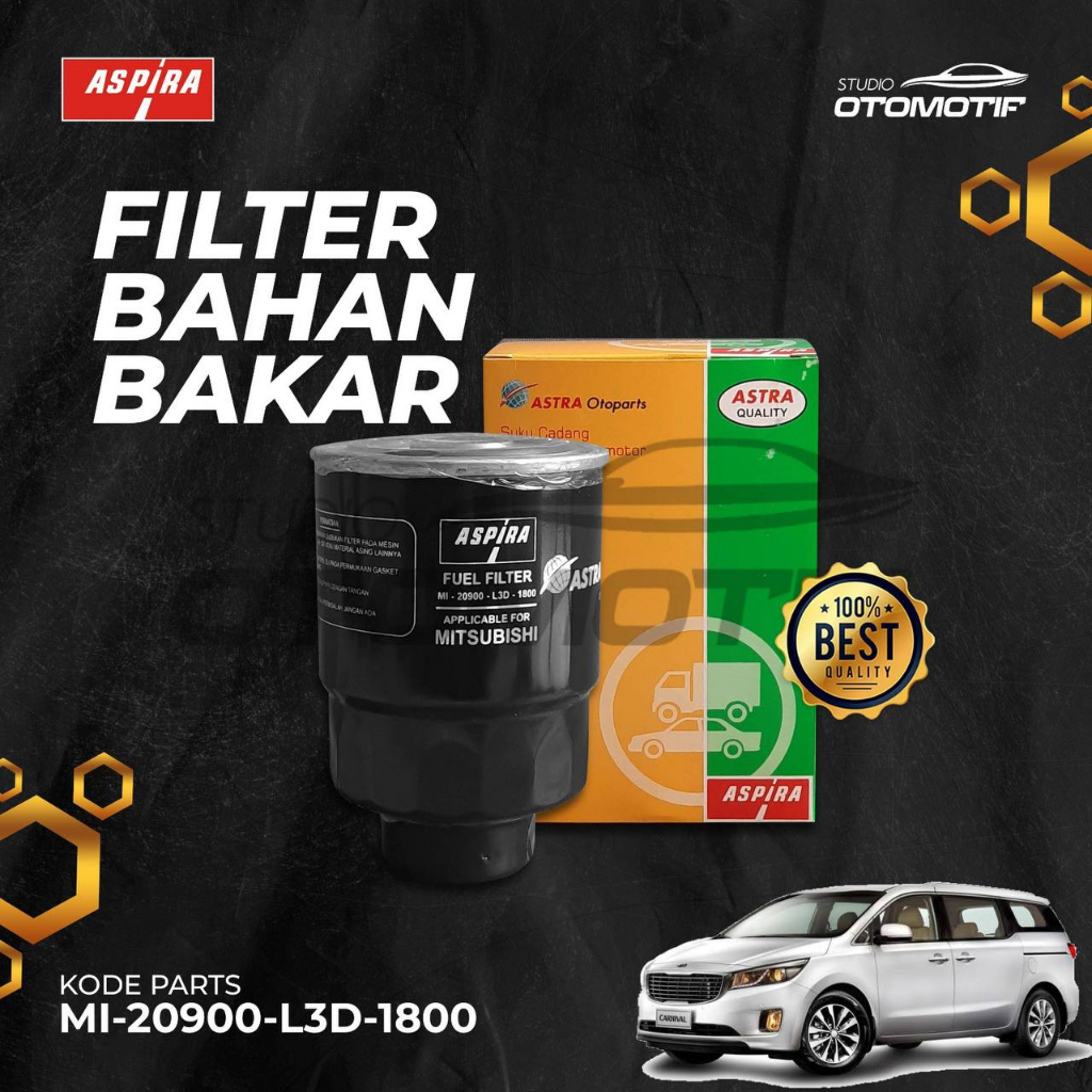 Jual ASPIRA FUEL FILTER SOLAR SEDONA CARNIVAL MI-20900-L3D SARINGAN ...
