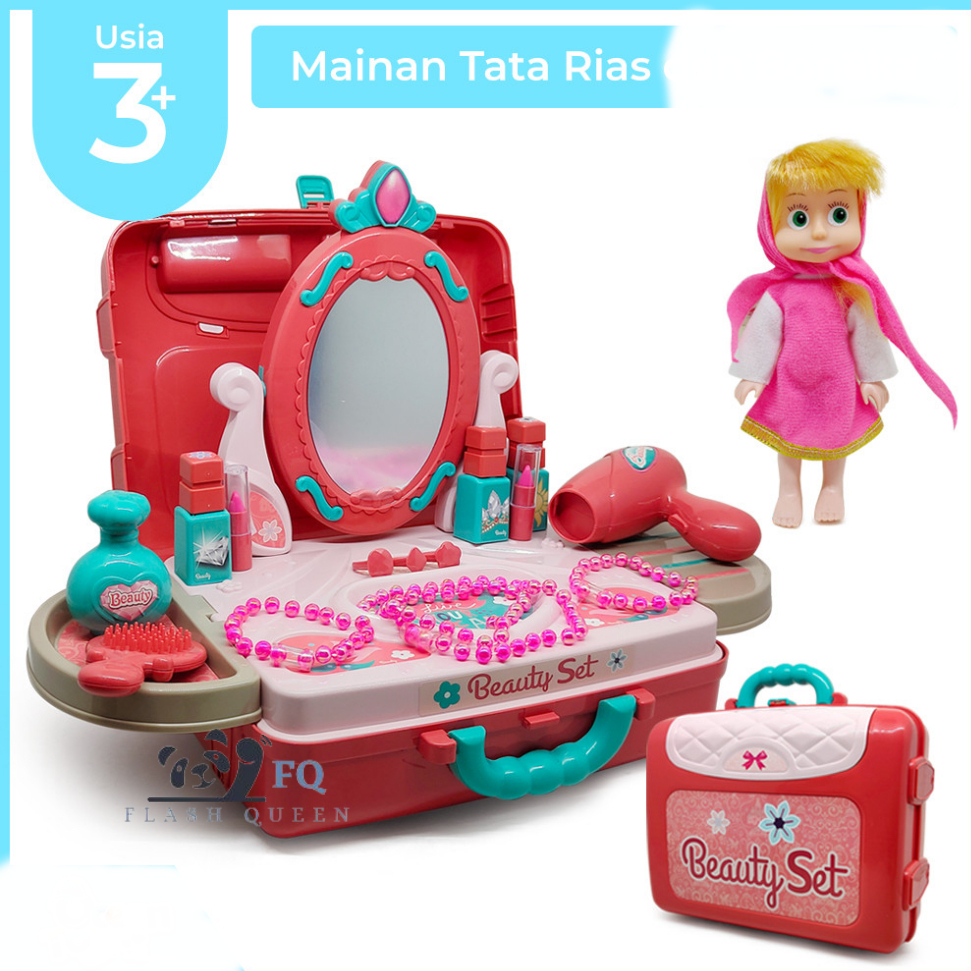 Jual 3in1 Beauty Set Mainan alat make up anak MAINAN ANAK PEREMPUAN ...