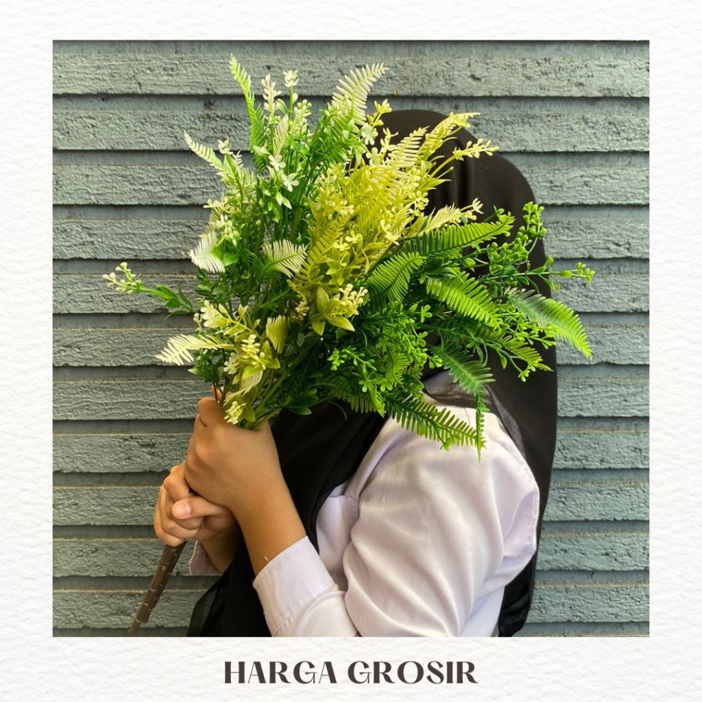 Jual DAUN PALSU 58CM FERN MISTLETOE GRASS LEAVES ARTIFICIAL DAUN PAKIS ...