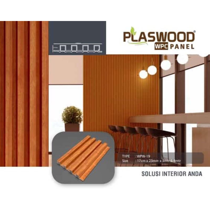 Jual Wall panel WPC 3m / Kisi kisi kayu / Backdrop wallpanel pvc bukan ...