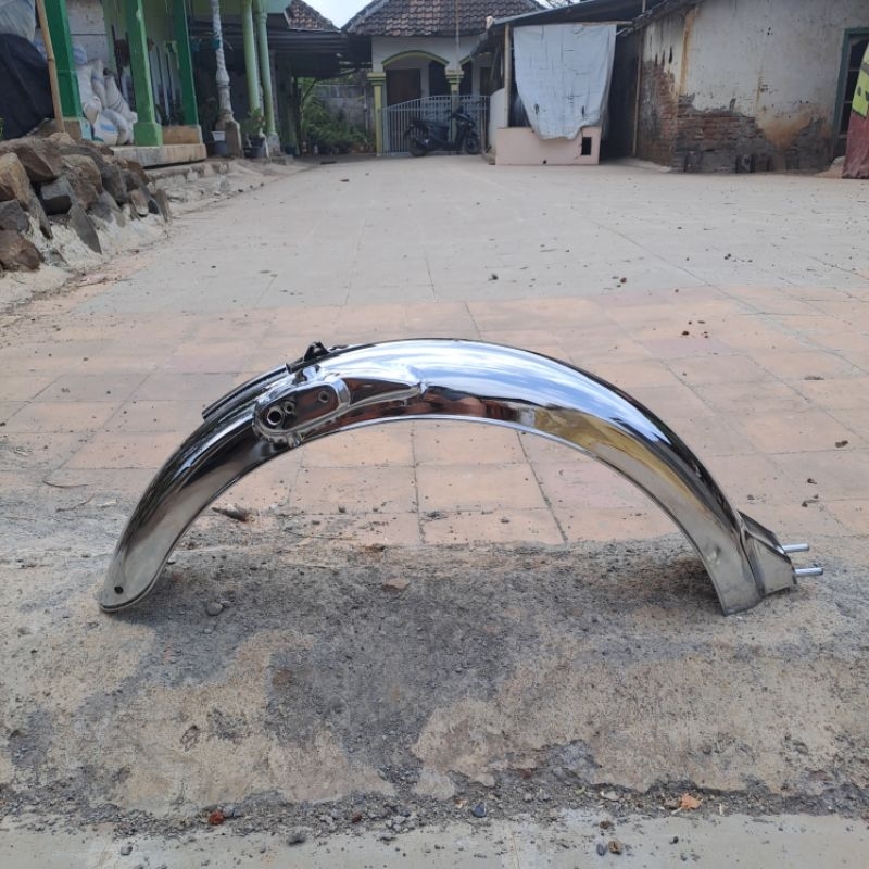 Jual Slebor belakang CB 125 pres finishing full crom | Shopee Indonesia
