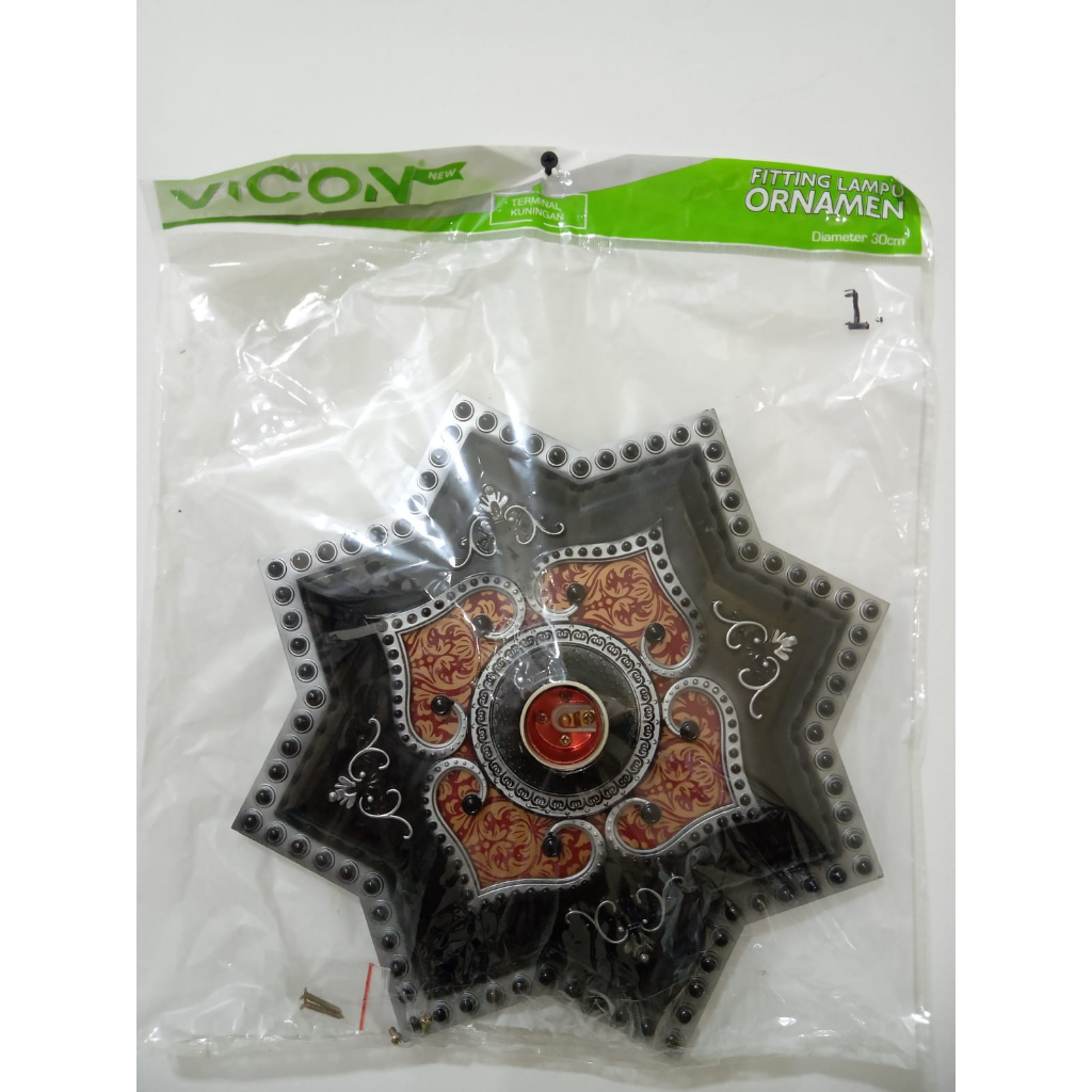 Jual fitting lampu plafon/fitting hias modern/fitting ornament pvc ...