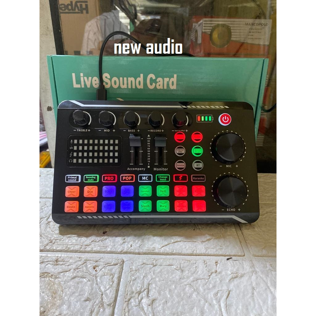 Jual Soundcard Sound Card Live Audio Mixer Broadcast Recording | Shopee ...